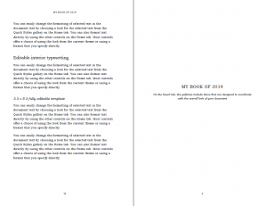 Modern book interior in Word 5.5 x 8.5