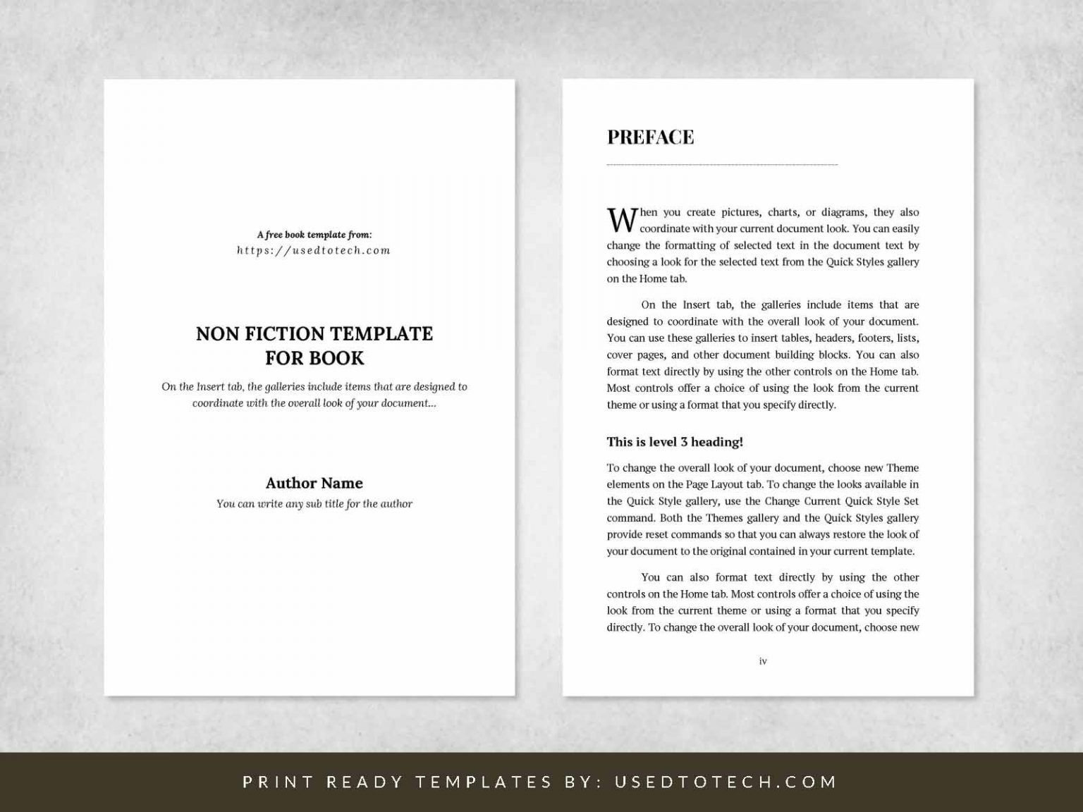 Non Fiction Template For Book In 6 X 9 Non Fiction Template For Book In 6 X 9