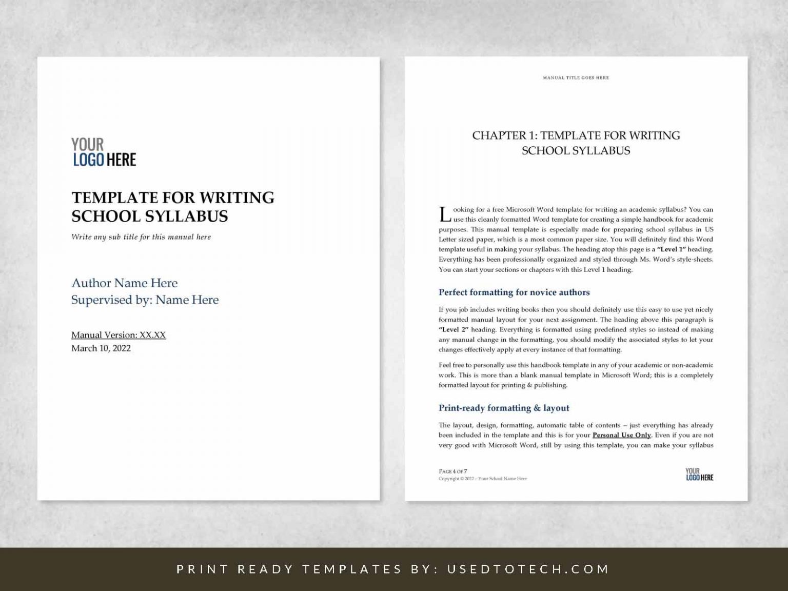 Free Editable Book Templates In Word Free Editable Book Templates In Word